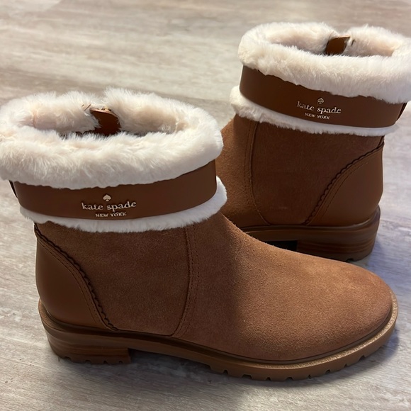kate spade | Shoes | Size 6 Light Brown Kate Spade Booties New Wore ...